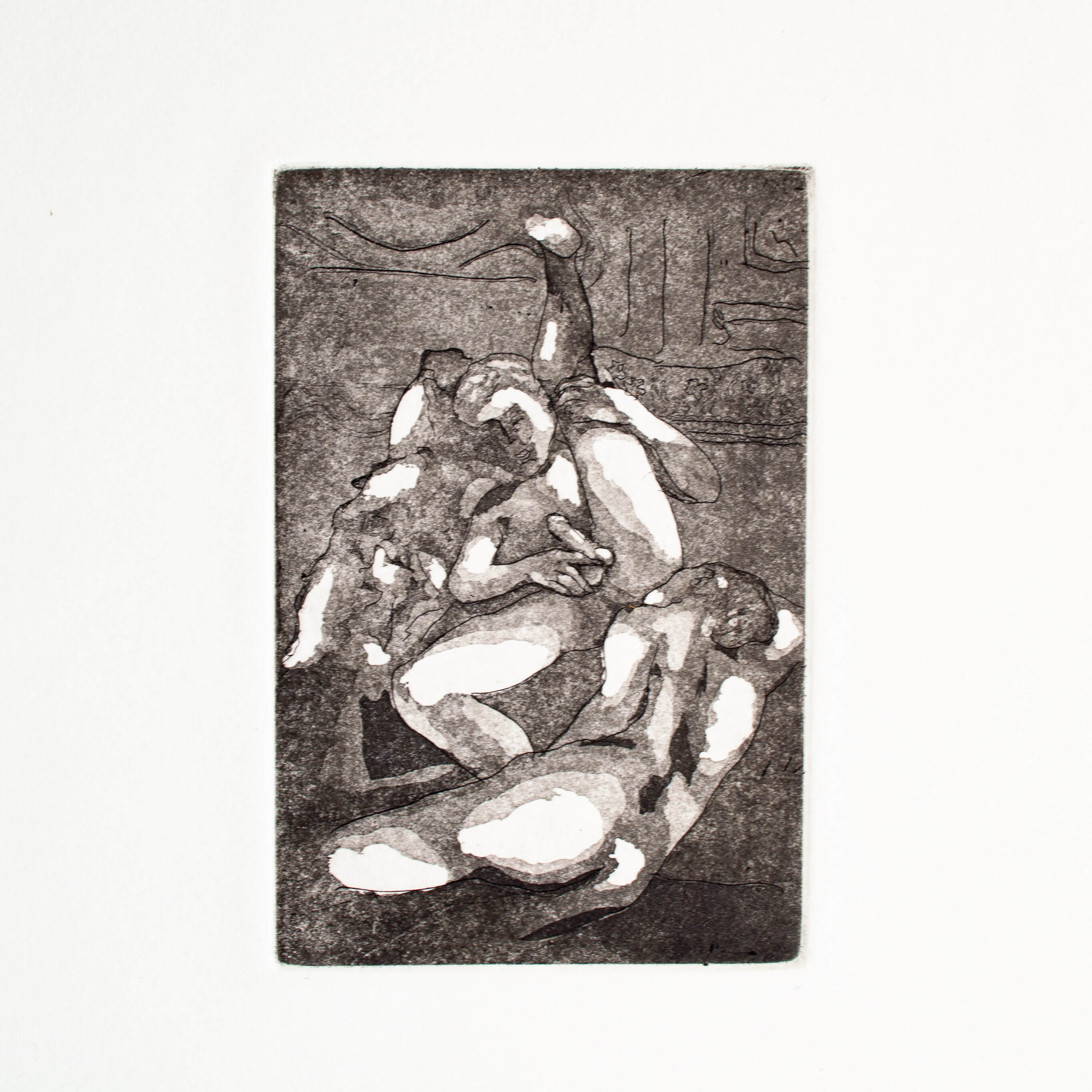 Michelle Gagnon - Petite gravure en noir et blanc / Small black and ...